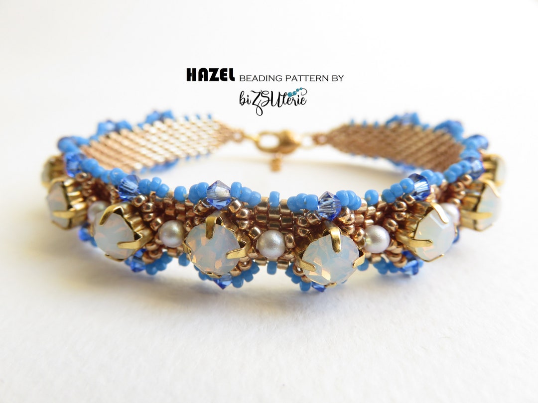 Hazel Bracelet - Instant Download DIY Beading Pattern, Tutorial in ...