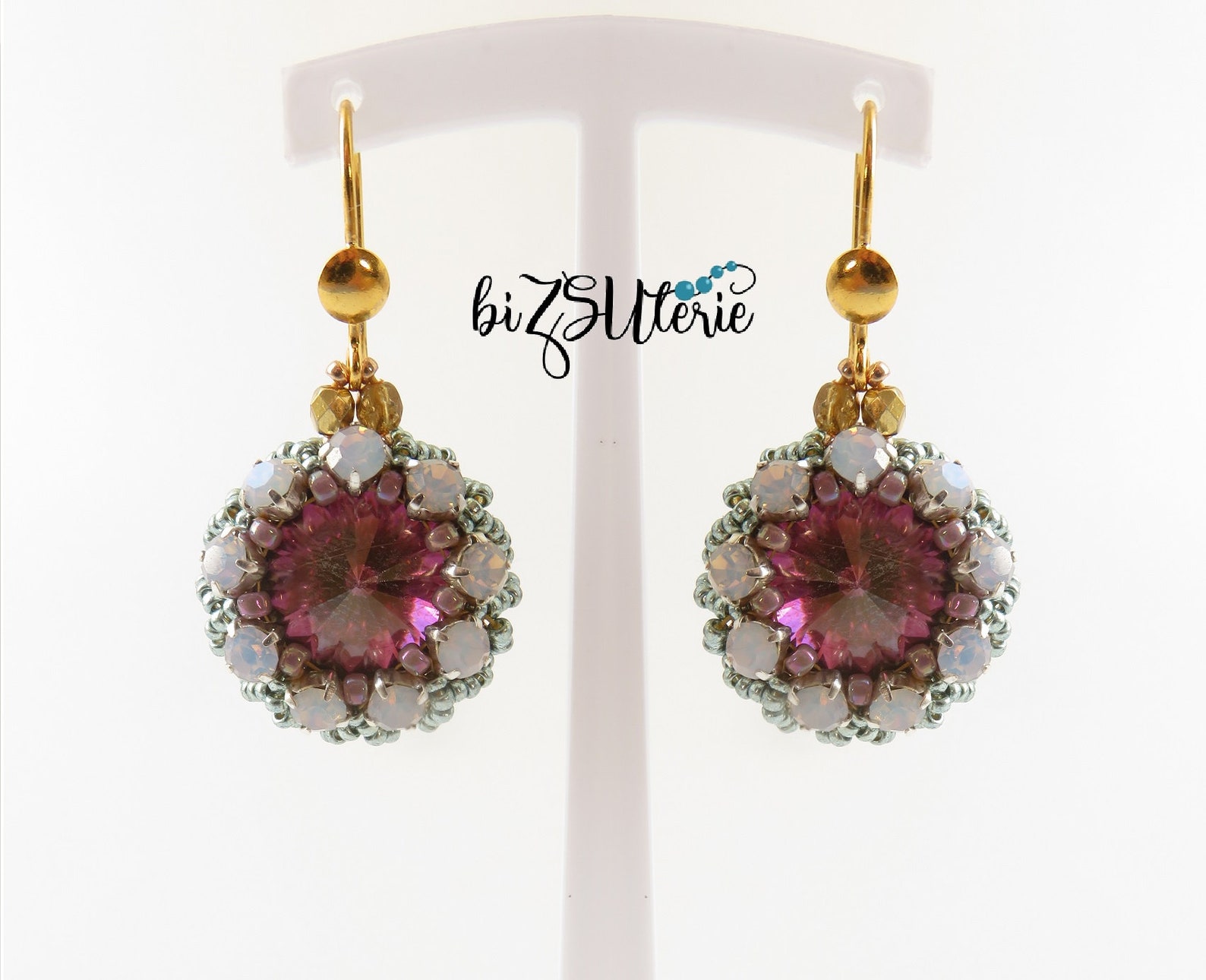 Natasha Earrings- Instant Download DIY Beading Pattern/tutorial in ...