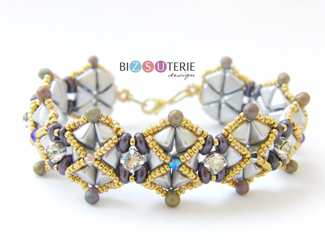 Iris Bracelet - Instant Download Beading Pattern With Superkhéops Par ...