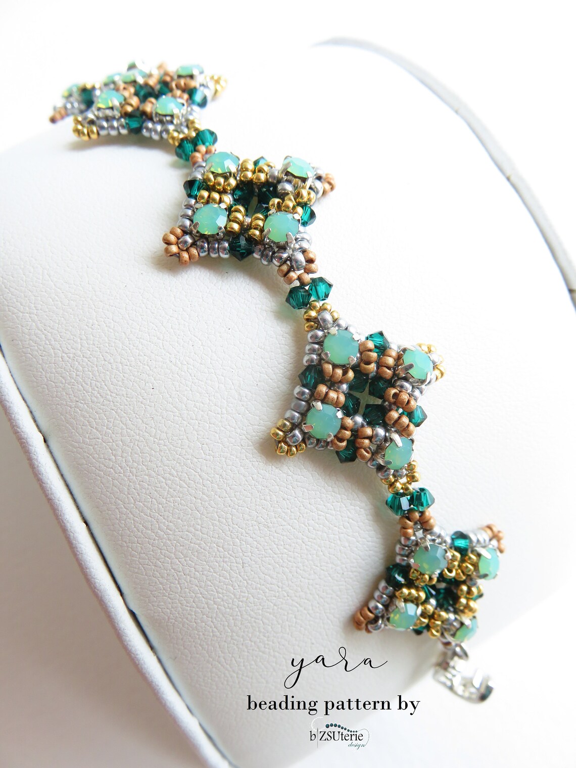 Yara Set - DIY Instant Download Beading Pattern With Chaton Montees ...