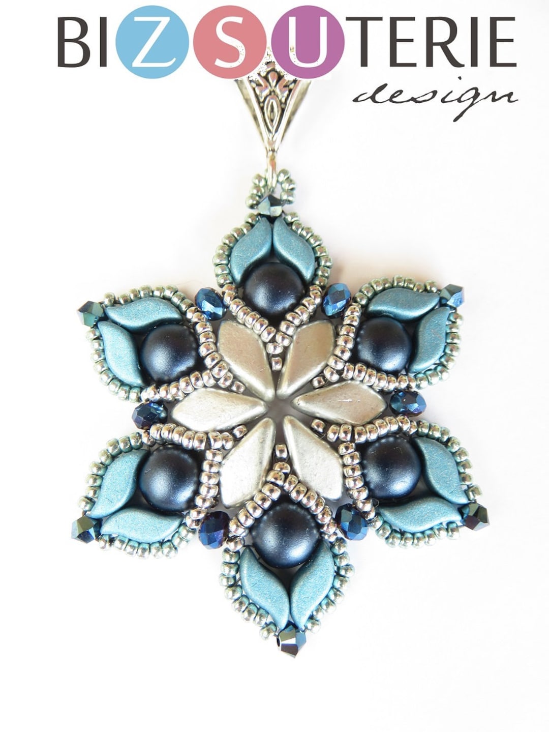 Stormflake Pendant - Instant Download Beading Pattern With Stormduo, 2 ...