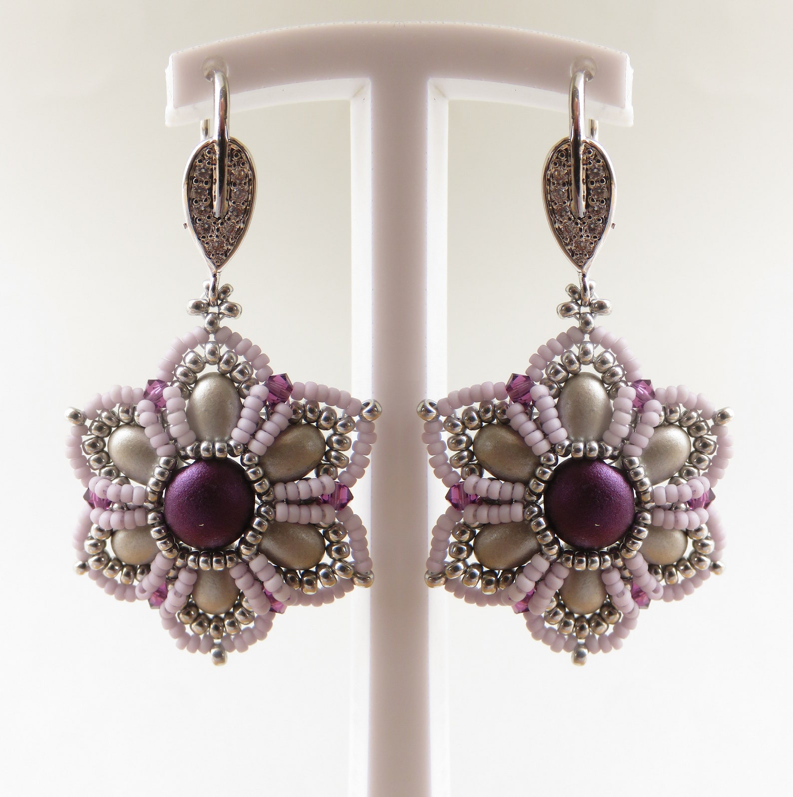 Kassia Earrings Instant Download DIY Beading Pattern - Etsy