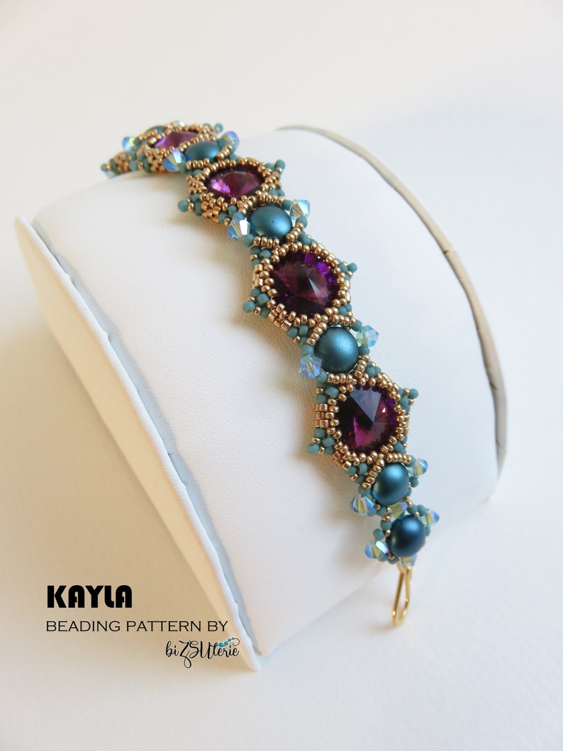Kayla Set - Instant Download DIY Beading Pattern, Tutorial in ENGLISH ...
