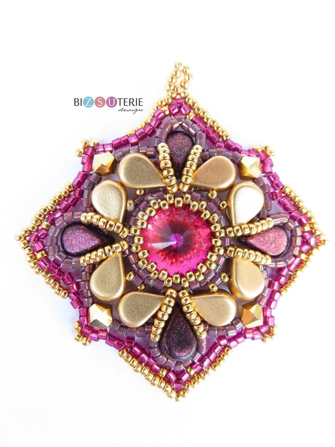Grace Pendant - Instant Download Beading Pattern With Amos Par Puca ...