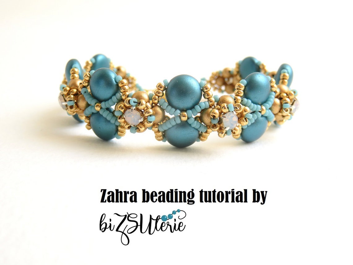 Zahra Bracelet - Instant Download DIY Beading Pattern, Tutorial in ...