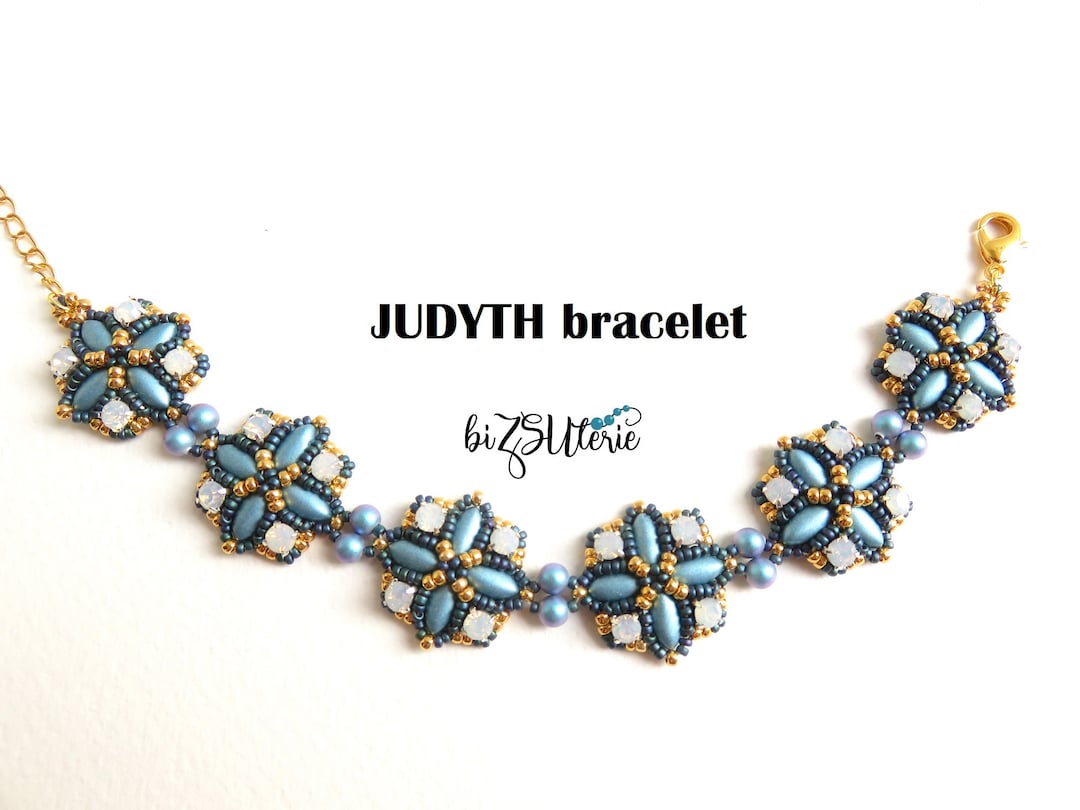 JUDYTH Bracelet and Earrings- Instant Download DIY Beading Pattern ...