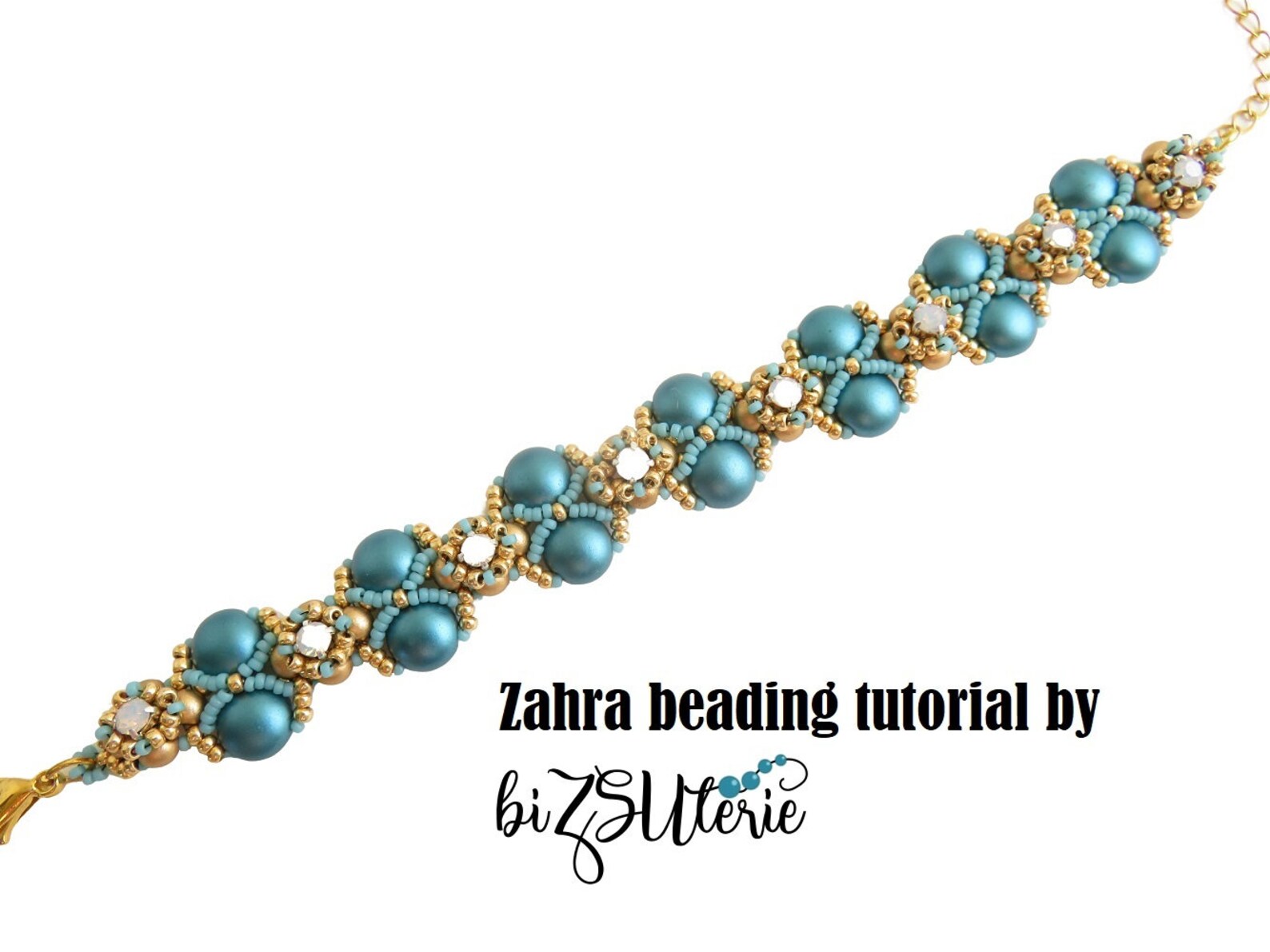 Zahra Bracelet - Instant Download DIY Beading Pattern, Tutorial in ...