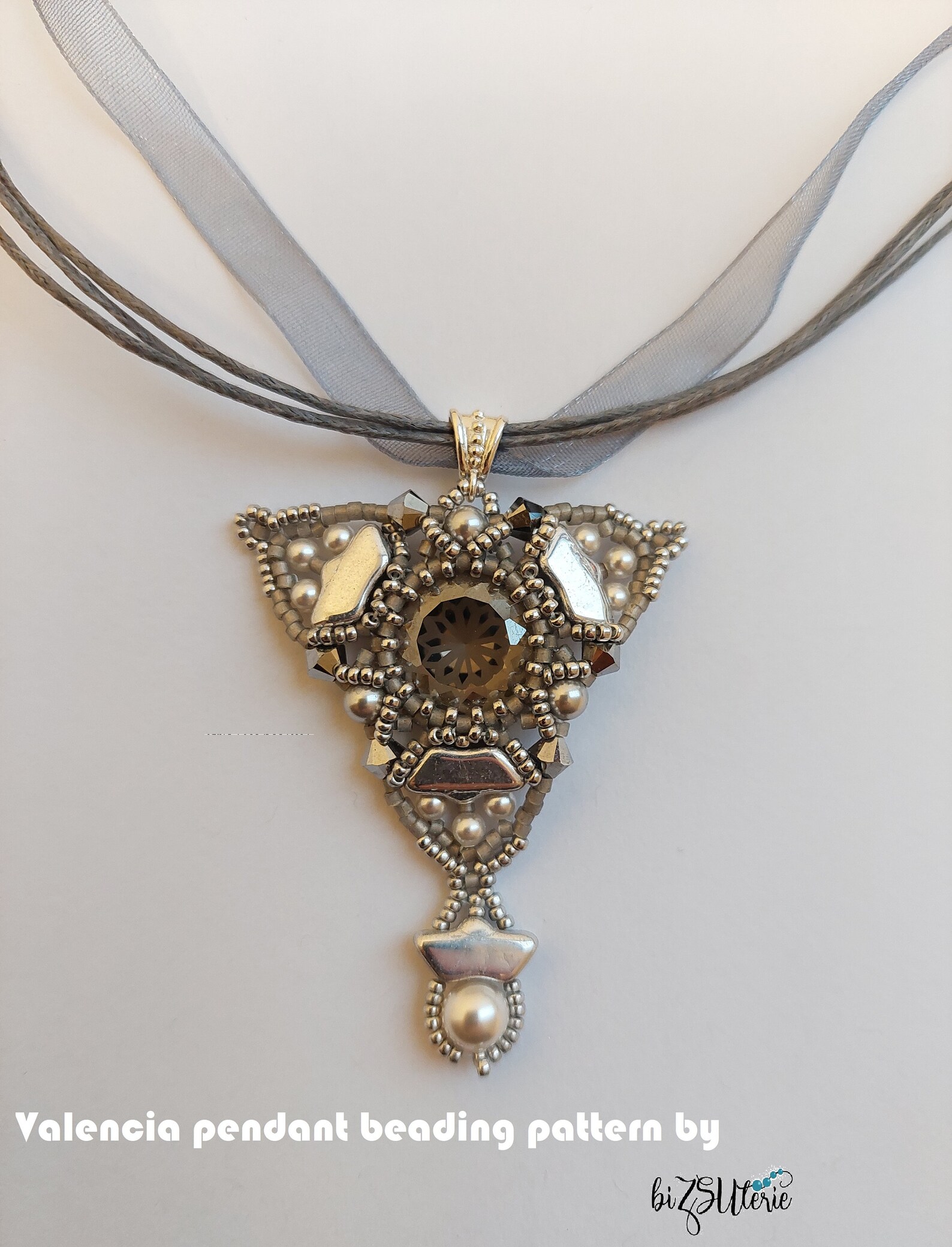 VALENCIA Pendant Instant Download DIY Beading Pattern, Tutorial in ...