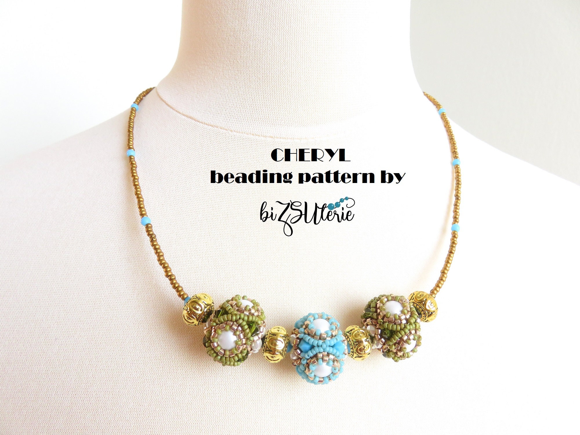Cheryl Beaded Bead - Instant Download DIY Beading Pattern/tutorial in ...