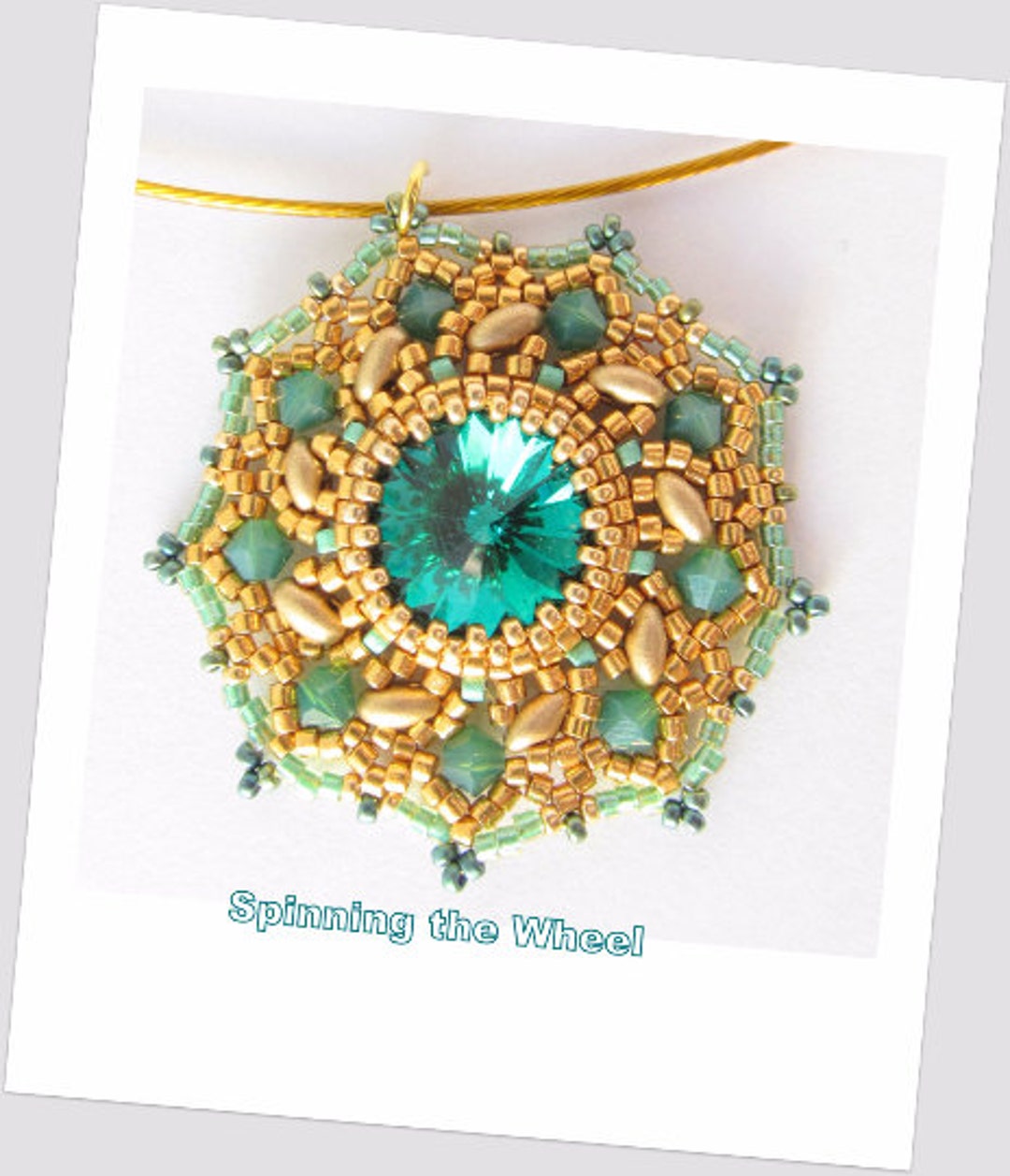 Spinning the Wheel - Instant Download Beading Pattern With Rivoli ...