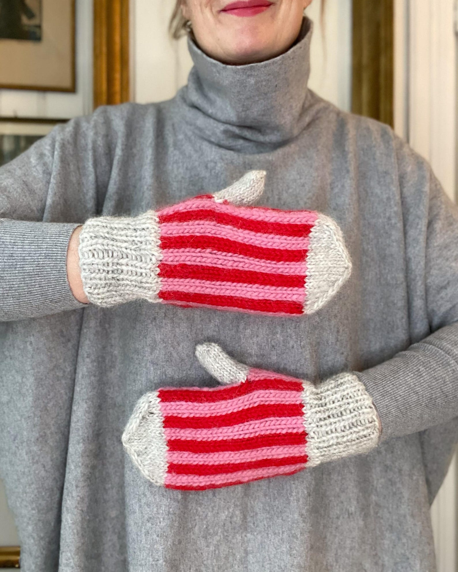 Pastel Mittens (EN) - English Knitting Pattern - Scrap Yarn Knitting ...