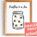 Firefly Fingerprint Art, Fingerprint Craft, Firefly Kids Craft ...