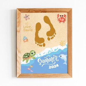 Summer Handprint Craft for Kids Printable Summer Art for Kids Handprint ...