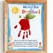 My 1st First Day Preschool Handprint / Kindergarten Pre-k - Etsy