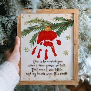 Christmas Handprint Poem / Everlasting Mistletoe / Xmas Handprint ...