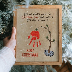 Charlie Brown Christmas Handprint Poem / Everlasting Mistletoe / Xmas ...