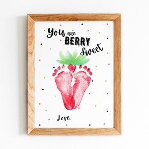 You Are Berry Sweet / Handprint Crafts for Kids / Gift Keepsake DIY ...