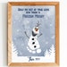 Snowman Footprint Art / Snowman DIY Craft / Christmas Keepsake Memory ...