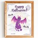 Happy Halloween Handprint Footprint Bat Art Craft / Cute - Etsy