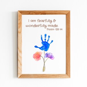 I Am Fearfully and Wonderfully Made / Sunday School / - Etsy