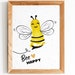 Bee Happy / Handprint Footprint Art / Bumble Bee / Bee Handprint Art ...