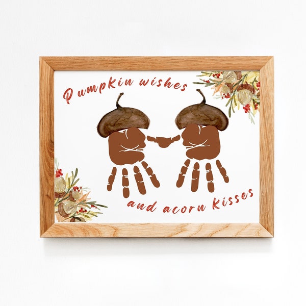 Acorn Handprint - Etsy