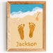 Footprint Craft Printable, Beach Summer, Boys and Girls Crafts ...
