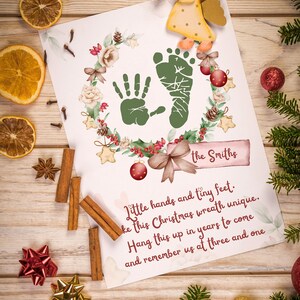 1st Christmas / Christmas Handprint Poem / Everlasting - Etsy