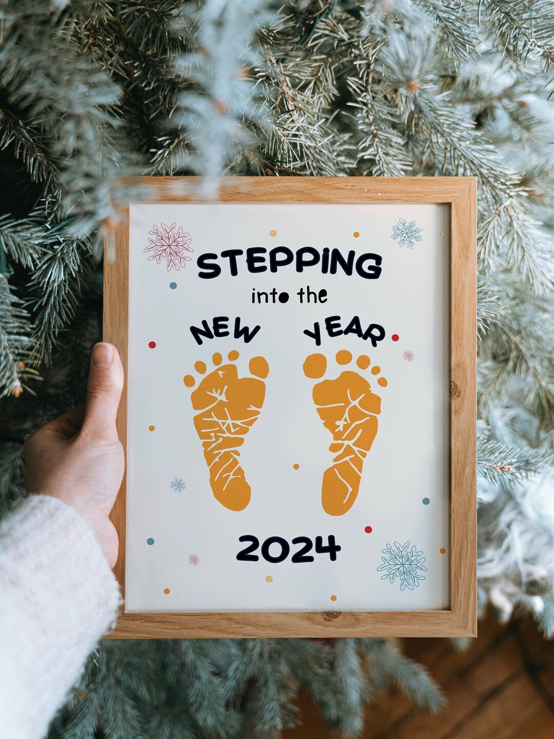 New Year Footprint Keepsake / Stepping Into the New Year Footprint Art ...