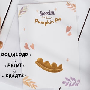 Sweeter Than Pumpkin Pie Footprint Craft / Thanksgiving Fall Autumn ...