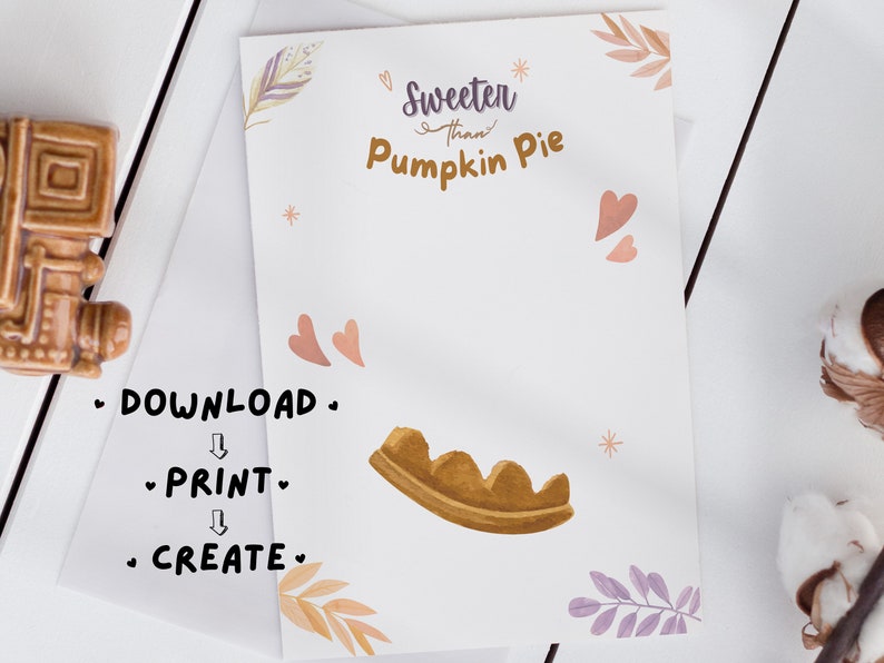 Sweeter Than Pumpkin Pie Footprint Craft / Thanksgiving Fall - Etsy