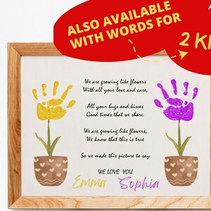 I'm Growing Like a Flower / Hand Handprint Art / Kids Baby Toddler ...