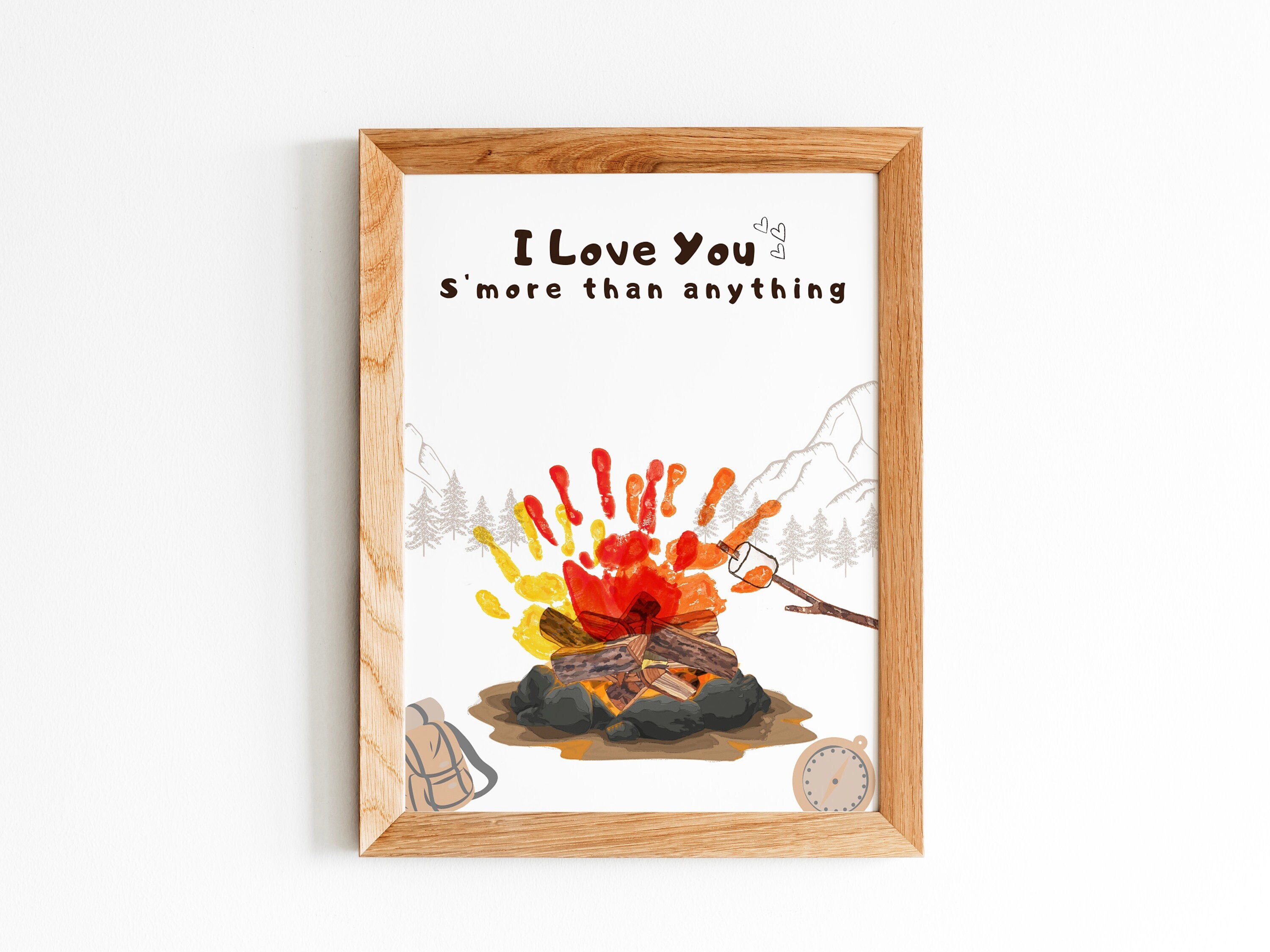 Campfire Handprint Art / Handprint Craft / Preschool Craft / - Etsy