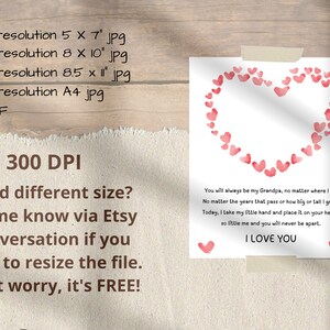 I Love You Poem Handprint / Hand Print Craft Art / Kids Poem to ...