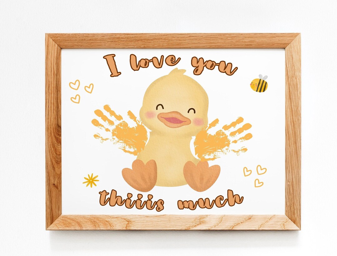 Love You This Much Handprint Art / Handprint Craft Art / Memory ...