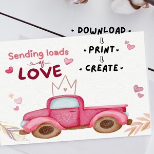 Loads of Love Valentine Card / Handprint Footprint Art / Happy ...