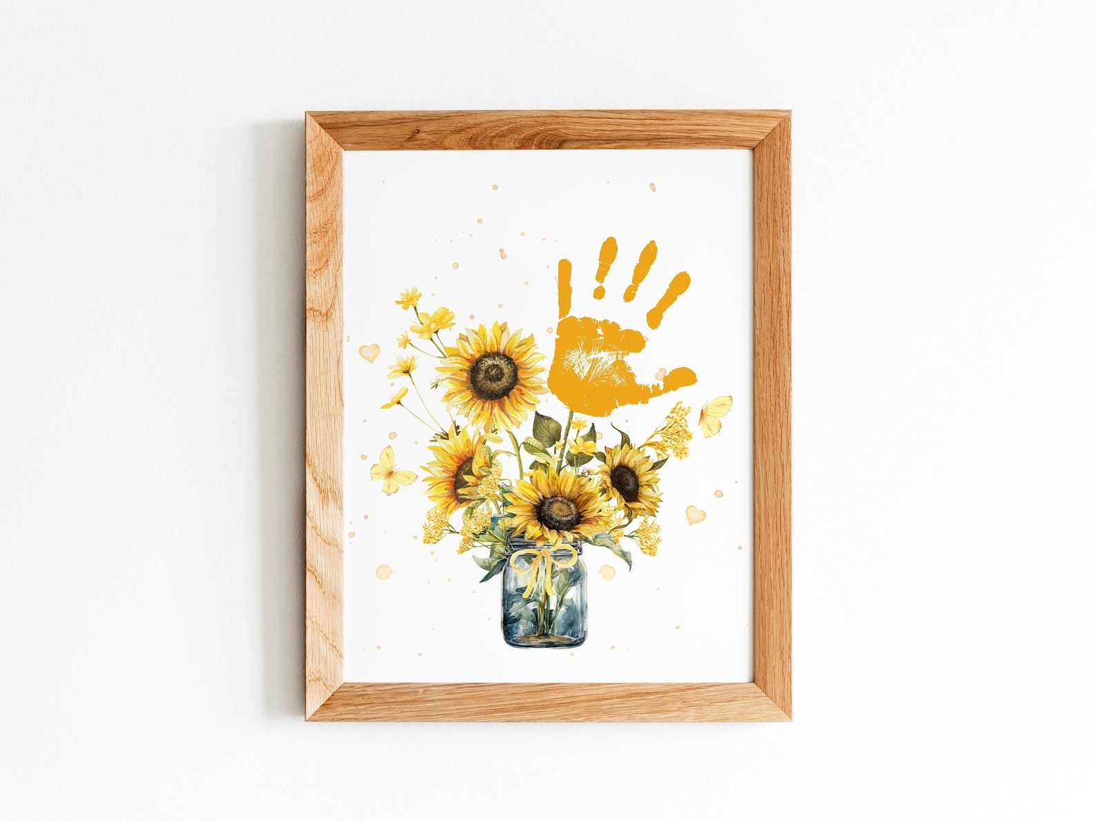 Sunflowers Handprint Craft Art / Sun Flower Sunflower Hand - Etsy