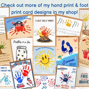 Summer Crab Handprint Craft for Preschool or Daycare Toddler - Etsy