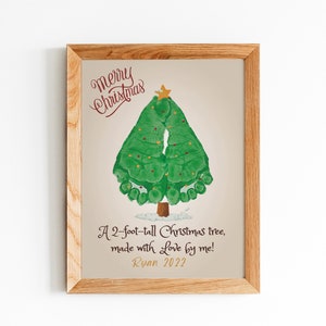 Christmas Handprint Footprint Art Craft Set of 4 / Winter - Etsy