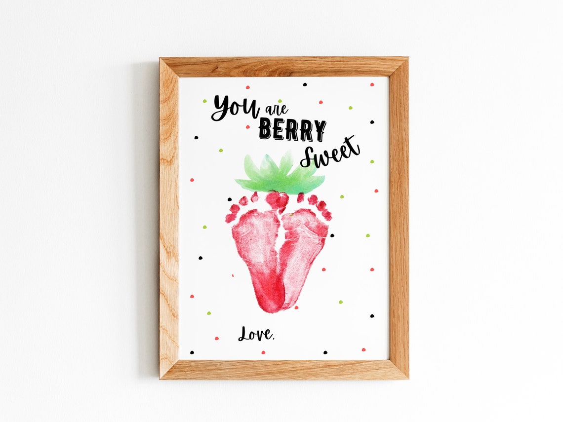 You Are Berry Sweet / Handprint Crafts for Kids / Gift - Etsy