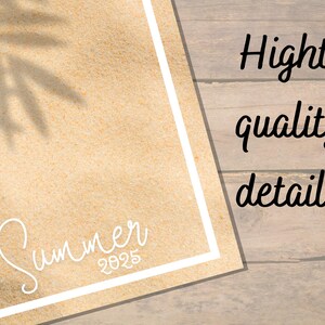 Summer Ocean Beach Footprint Template | Printable Footprint Art for ...