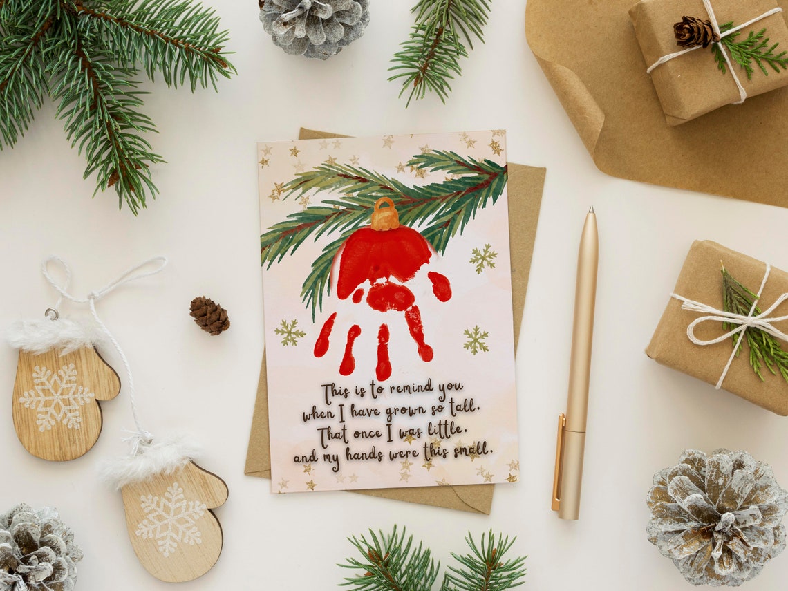 Christmas Handprint Poem / Everlasting Mistletoe / Xmas - Etsy