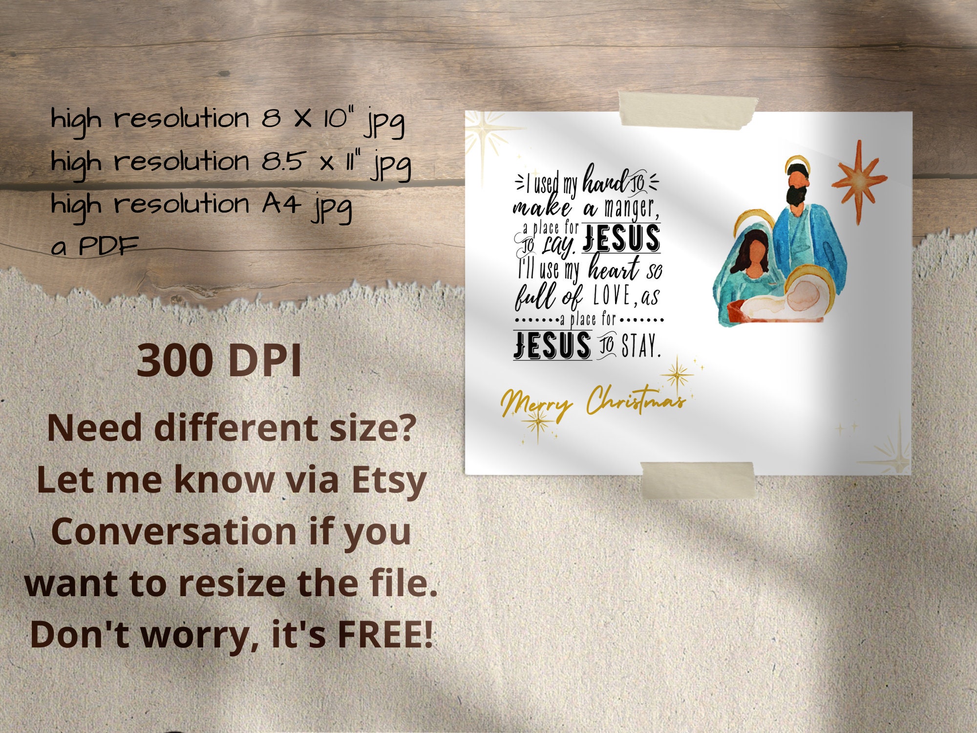 Jesus Nativity Scene Poem Christ is Born Baby Jesus - Etsy