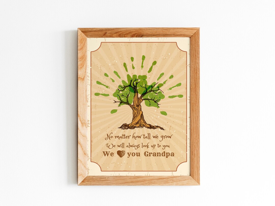 No Matter How Tall We Grow / Love You Grandpa Tree / Father's Day ...