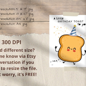 EDITABLE Birthday Toast Handprint Footprint Craft / Birthday Card for ...