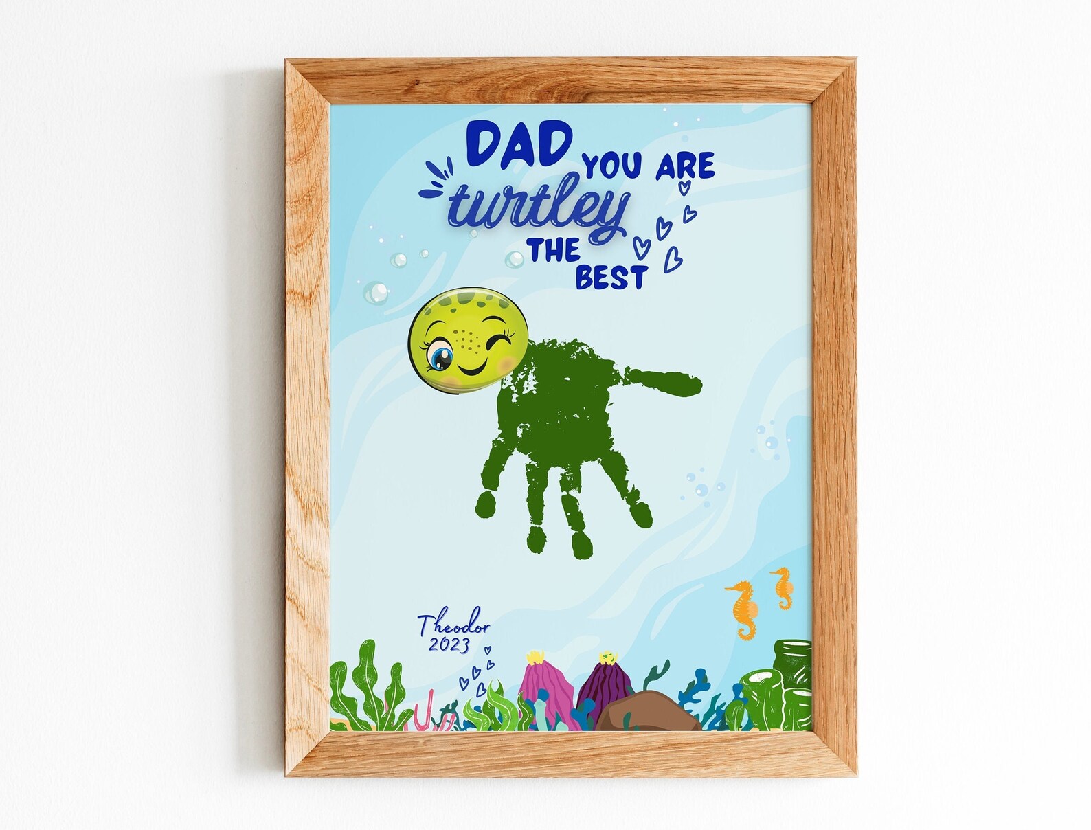 Funny Handprint Art Father's Day Card / Fathers Day - Etsy