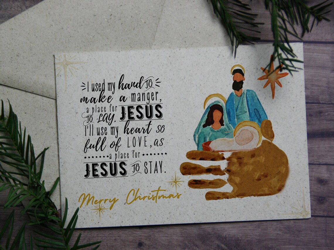 Jesus Nativity Scene Poem Christ is Born Baby Jesus - Etsy