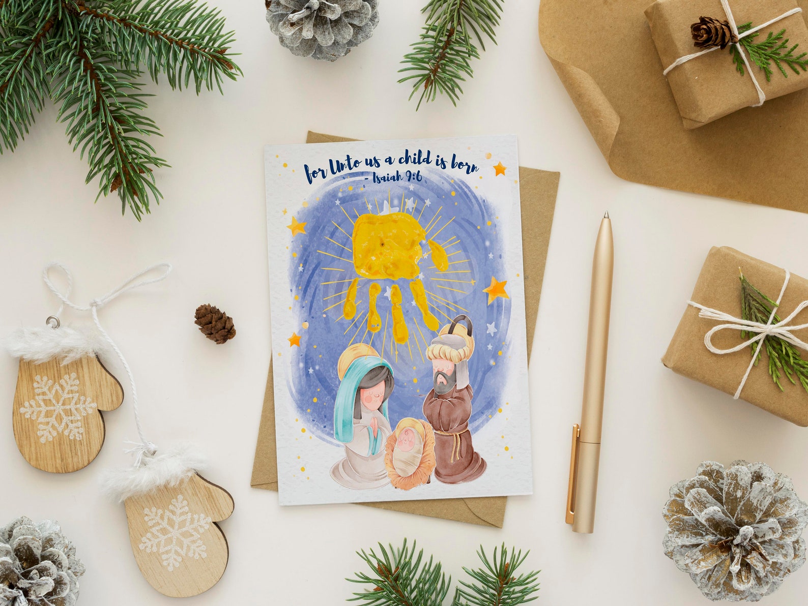 Into Us A Child is Born / Christ is Born / Baby Jesus - Etsy