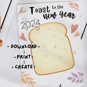 New Year Footprint Keepsake / Toast to the New Year Footprint Art ...