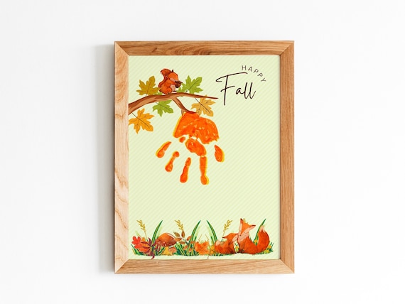 Fall Preschool / Handprint Art / Leaves Leafs Season / - Etsy
